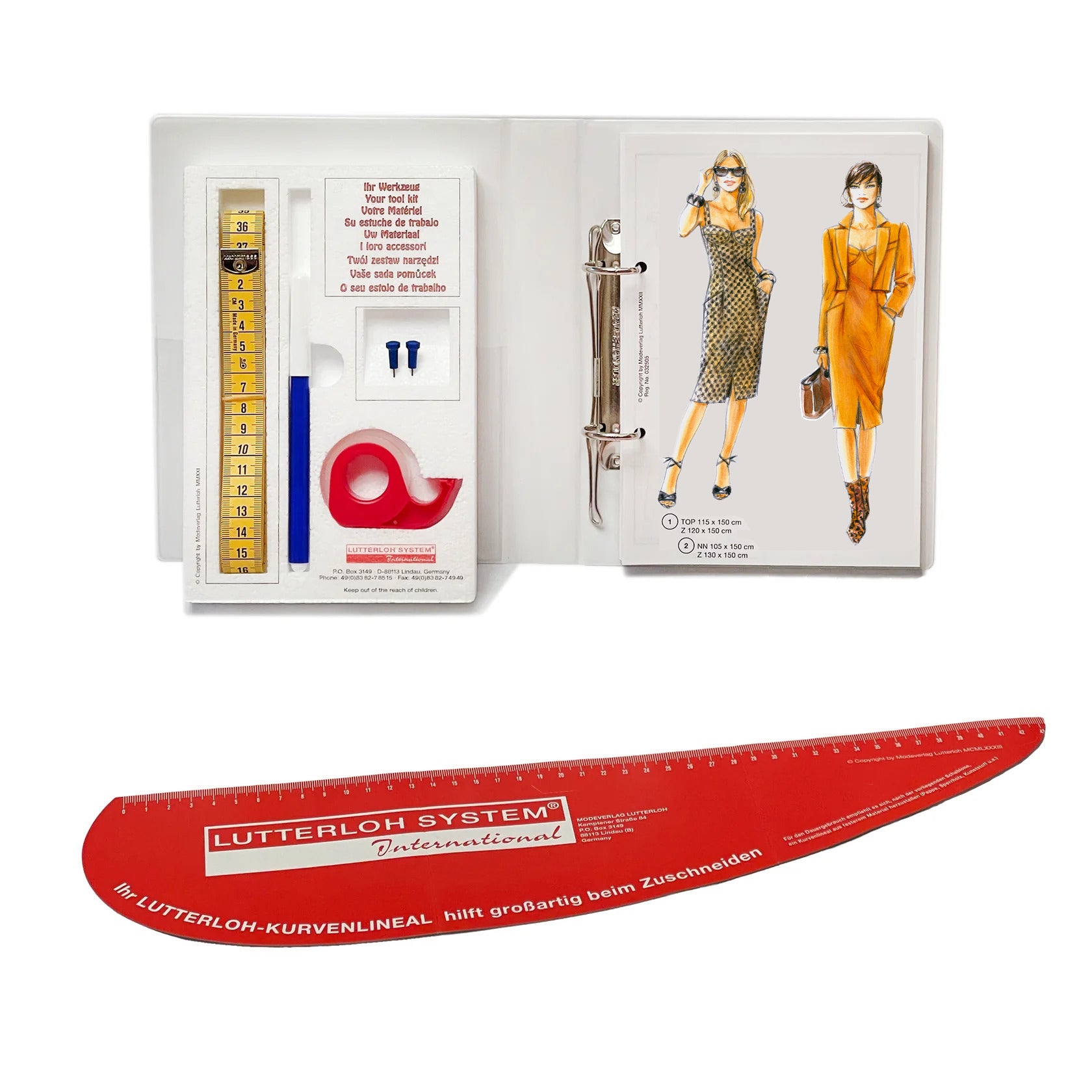 Zuschneidelehrwerk "Der Goldene Schnitt" – Modeverlag Lutterloh